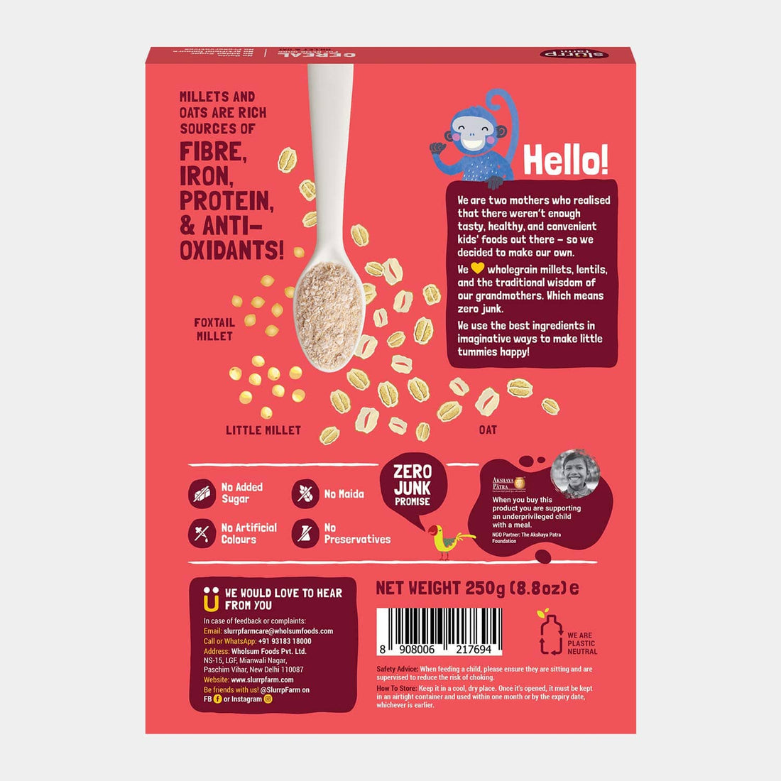 Buy Millets & Oats Porridge - Instant Millets Porridge Mix Online ...