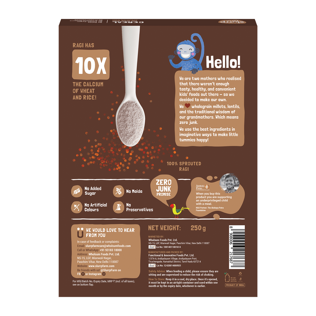 Buy Sprouted Ragi Powder, Ragi Flour For Little Ones at Best Price ...