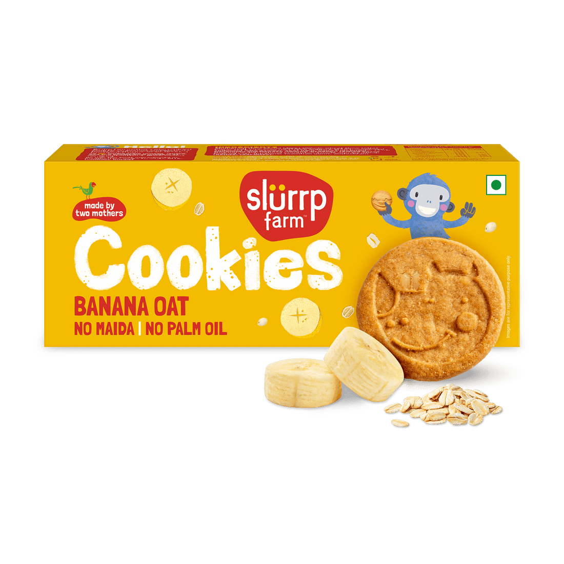 Choco Ragi and Banana Oat Cookies Combo Pack of 4